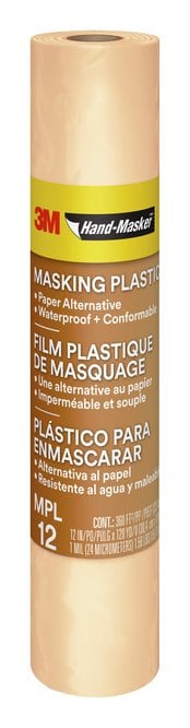 3M™ Hand-Masker™ Masking Plastic MPL12, 12 in x 120 yd (30.4 cm x 109 m ...